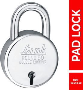 Link 50mm New Round | Steel Body | Iron Lever | Made In India Padlock ...