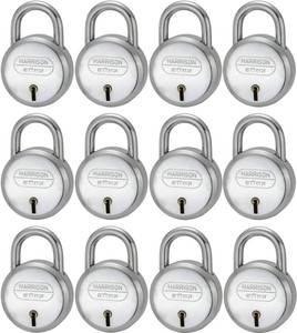 HARRISON J-6 BCP 0447-PK12 30mm Small Economy Steel Round Padlock ...