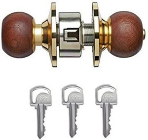 Godrej Locks classic wooden cylindrical with 3 keys (5809) Lock - Buy ...