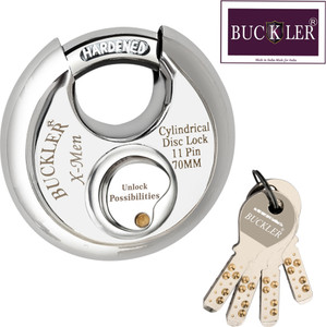 BUCKLER Stainless Steel Shutter lock,Main Gate,Office, Godown,70MM-11 ...