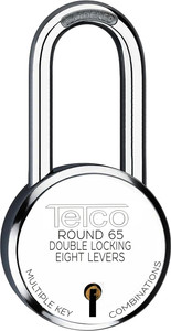 Indora Round ILS Link Locks 65mm Long Steel Shackle lock 3 Keys 7 Brass ...