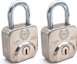 HARRISON Square Padlock 52mm 12 Pin with 3 Computerised Keys CX-1000 ...