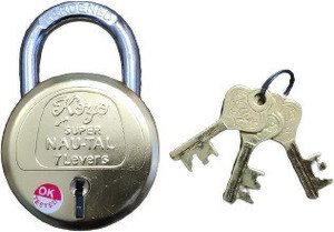 Koyo Premium Quality Heavy Duty Brass 7 Lever Lock with 3 Keys Padlock ...
