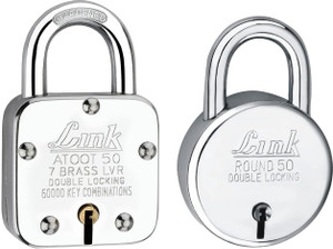 Link Atoot Lock Buy 1 Get 1 New Round 50mm Lock Free | Steel Body ...