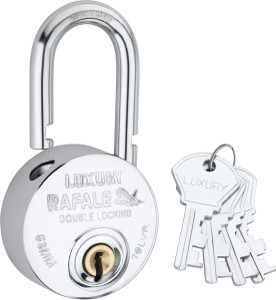 Fithome Luxury Rafale 68 MM Big Tumbler Steel Lock 4 Keys,Long Shackle ...