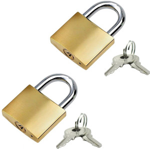 SEE INSIDE Premium Solid Imitation 20 mm Copper Mini Lock with 2 ...