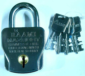 alone Raami Atoot 70MM Lock for Home & Shop Door with 4 keys & 4 ...