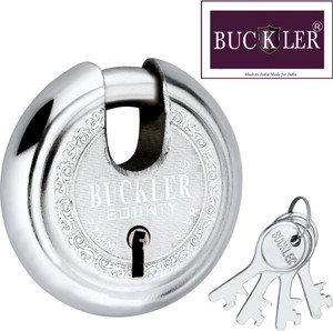 BUCKLER Iron-Steel Main Gate,Main Door, Godown-Shutter Lock, 77MM,8 ...