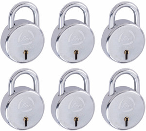 AAS COPULA 7 Lever 60 mm lock 3 Keys Steel Shackle Round Locks Padlock ...