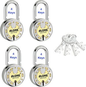 alone Round 65mm 4 Each Keys 4 Padlocks for home door gate shutter ...