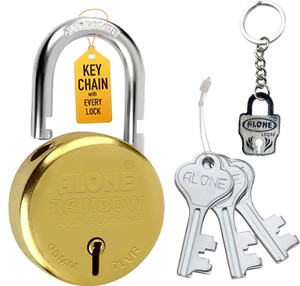 Fithome Alone Round 65mm Lock for Home Link Gate Shop Shutter, Gold 3 ...