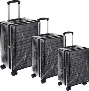 KLASSY Transparent Trolley Bag Cover PVC Dust Proof Cover Pack Of 3 ...