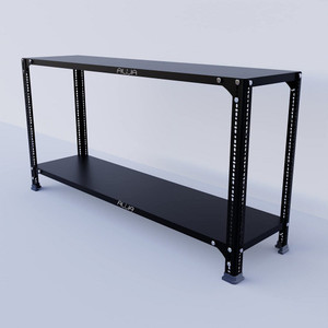 ALIJA Slotted Angle Metal Rack (2 x 4 x 1 Ft. / 24 x 48 x 12 Inch) with ...