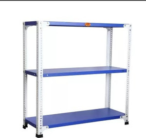 Premier Slotted Angle Rack CRC Sheet 3 Shelves 22Gauge (Ivory-Orange ...