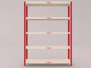 FIDVI FERRO FIDVI Slotted Angle Rack (09X35X48)INCH 5 Shelf 22 Gauge ...