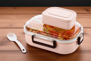 Flipkart.com | CONQUER Plastic Launch Boxes 2 Containers Plastic Office ...