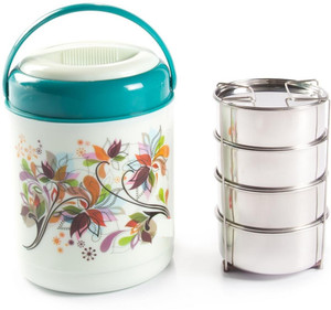 Flipkart.com | karsten Ranger 4 Containers Stainless Steel Lunch ...