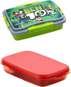 Flipkart.com | ProductUniverse Kids Lunch Box Pack of 2 Green Catoon ...
