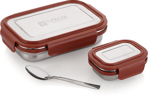 Flipkart.com | iVBOX Slim-Pro Steel Airtight Leak-Proof Tiffin for Kids ...