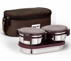 Flipkart.com | ROLON Lunch Lock Double Decker | Brown | 3 Airtight ...