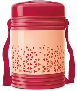 Flipkart.com | MILTON Vector 3 Stainless Steel Tiffin Box RED 3 ...