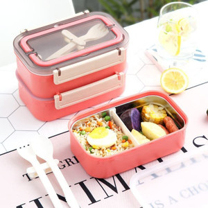 Flipkart.com | SPIRITUAL HOUSE 2 Grid Plastic Lunch Box 1 Containers ...