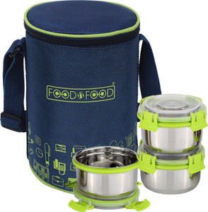 Flipkart.com | FOODNFOOD Stylock Lunch Box 3 Container 350 ML Each with ...