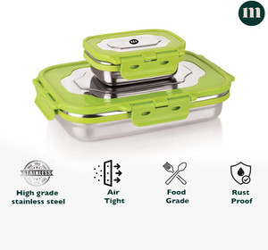 Flipkart.com | Housify Green breeza stainless steel lunch box/Sturdy ...