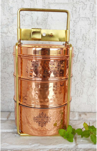 Flipkart.com | IndianArtVilla Pure Copper with Inside Tin Lining 3 ...