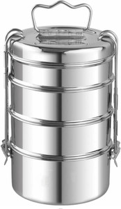 Flipkart.com | SHREEUMA Complete Food Pack (Stainless Steel )4 Tire ...