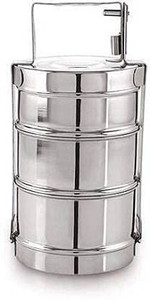 Flipkart.com | mayes Stainless Steel Four Compartment Tiffin Box with ...
