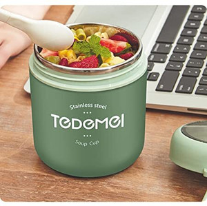 Flipkart.com | AKANAR Insulated Steel Food Travel Soup Cup with Spoon ...