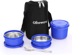 Flipkart.com | Oliveware Boss Lunch Box | Steel Range | Microwave Safe ...