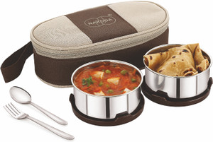 Flipkart.com | NAKODA LUNCH PACK | 2 STAINLESS STEEL CONTAINER 300ML ...