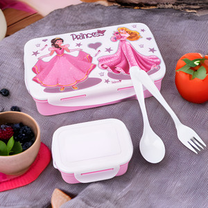 Flipkart.com | Porslin 2 Compartment Barbie Pink Lunch Box for Little ...