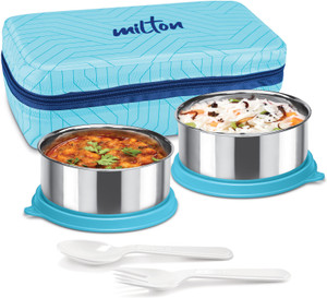 Flipkart.com | MILTON Mini Lunch Prime with Bag 2 Stainless Steel ...