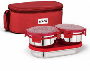 Flipkart.com | ROLON Lunch Lock Double Decker | Red | 3 Airtight ...