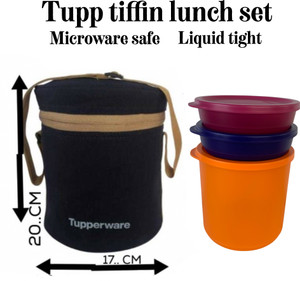 Flipkart.com | TUPPERWARE lunch set microware safe liquid tight 3 ...