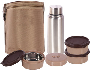 Flipkart.com | RISHABH PLAST Stellar Picnic Set 4 Containers Stainless ...