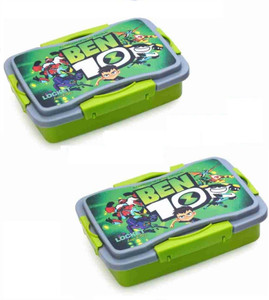 Flipkart.com | fonix Lunch box Ben 10 Square shape 2 Containers Lunch Box