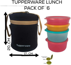 Flipkart.com | TUPPERWARE Tupp Tiffin RoundStax Lunch Set, 4-Container ...