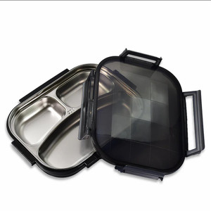 Flipkart.com | MODERN Black Transparent Stainless Steel Lunch Box with ...