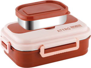 Flipkart.com | ATTRO Snackpro with Stylish Lid Airtight & Leakproof 2 ...