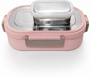 Flipkart.com | Asbox Yummy Lunch Box 2 Containers Stainless Steel ...