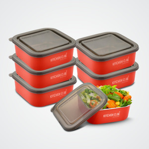 Flipkart.com | KITCHEN CLUE Stainless Steel Kitchen 6 Containers Lunch ...