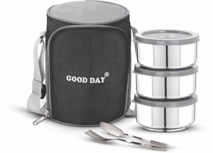 Flipkart.com | Good Day Smart 3 black 3 Containers Lunch Box