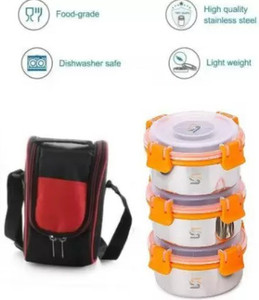 Flipkart.com | Topwere Topware Max Fresh Steel Click 3 Containers Lunch ...