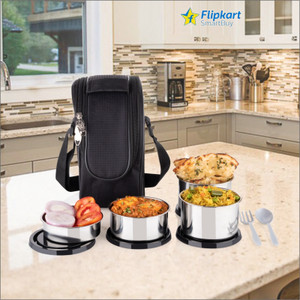 Flipkart.com | Flipkart SmartBuy NEW CONCEPT OF SS LUNCHBOX WITH 4 ...