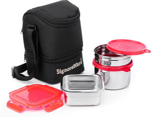 Flipkart.com | Signoraware Trio Steel Lunch Box, Set of 3, 500ml+400ml ...
