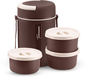 Flipkart.com | Trueware MEAL 3 Insulated Hot Lunch Box With 3 PP ...